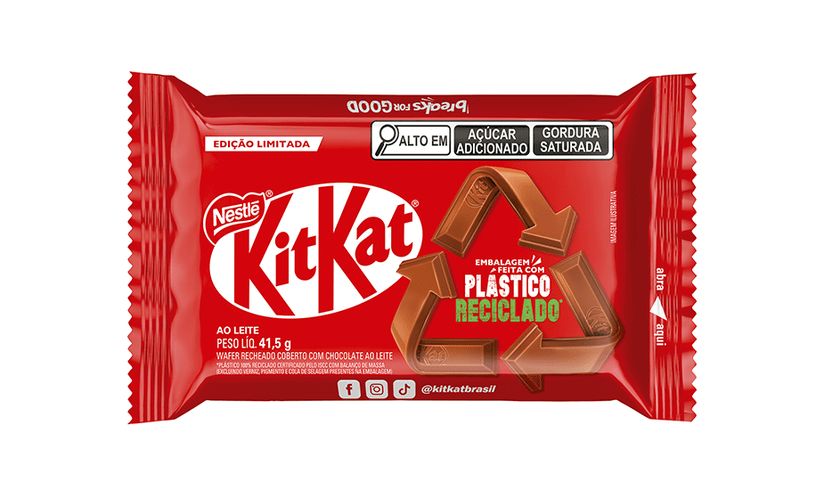 KitKat adota embalagem feita com plástico reciclado - Giro News