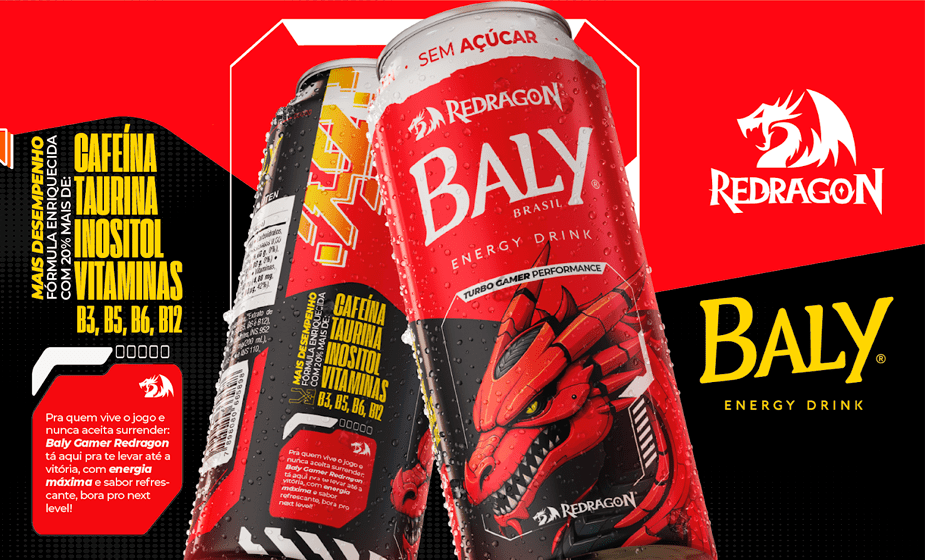 Baly Brasil e Redragon lançam energético para o público gamer - Giro News