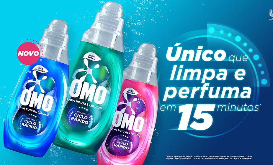 OMO lança linha para potencializar a lavagem no modo ciclo rápido ...