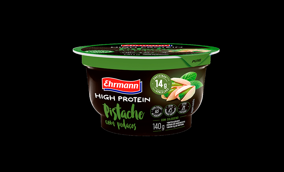 Ehrmann lança High Protein sabor pistache em copo - Giro News