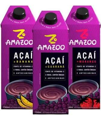 Amazoo Açaí Lança Embalagem de 750ml - Giro News