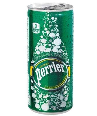 Perrier Lança Água com Gás em Lata - Giro News